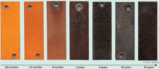 Bespoke Perforated Corten Sheet & Woven Wire at Graepels